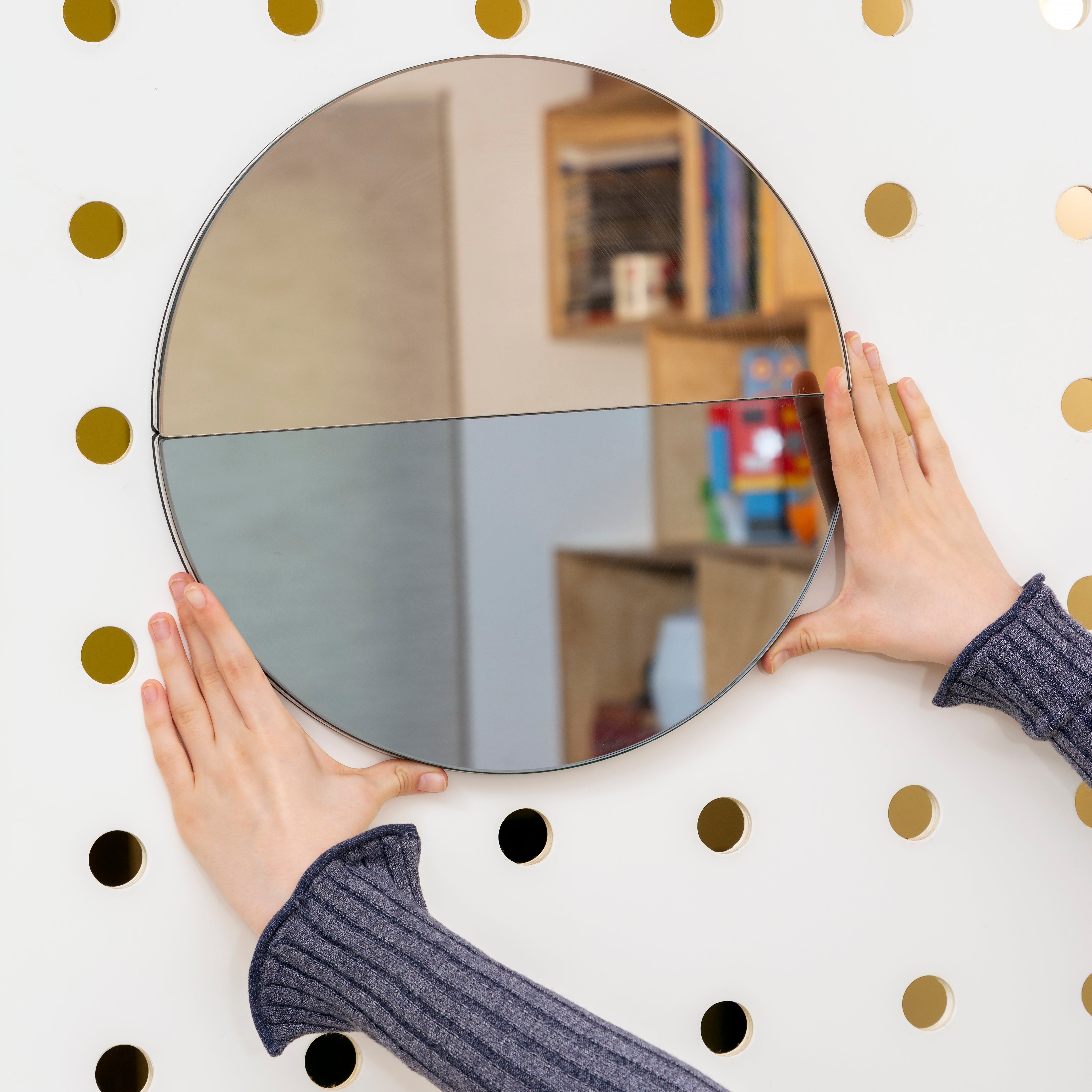 Polka dot mirror store